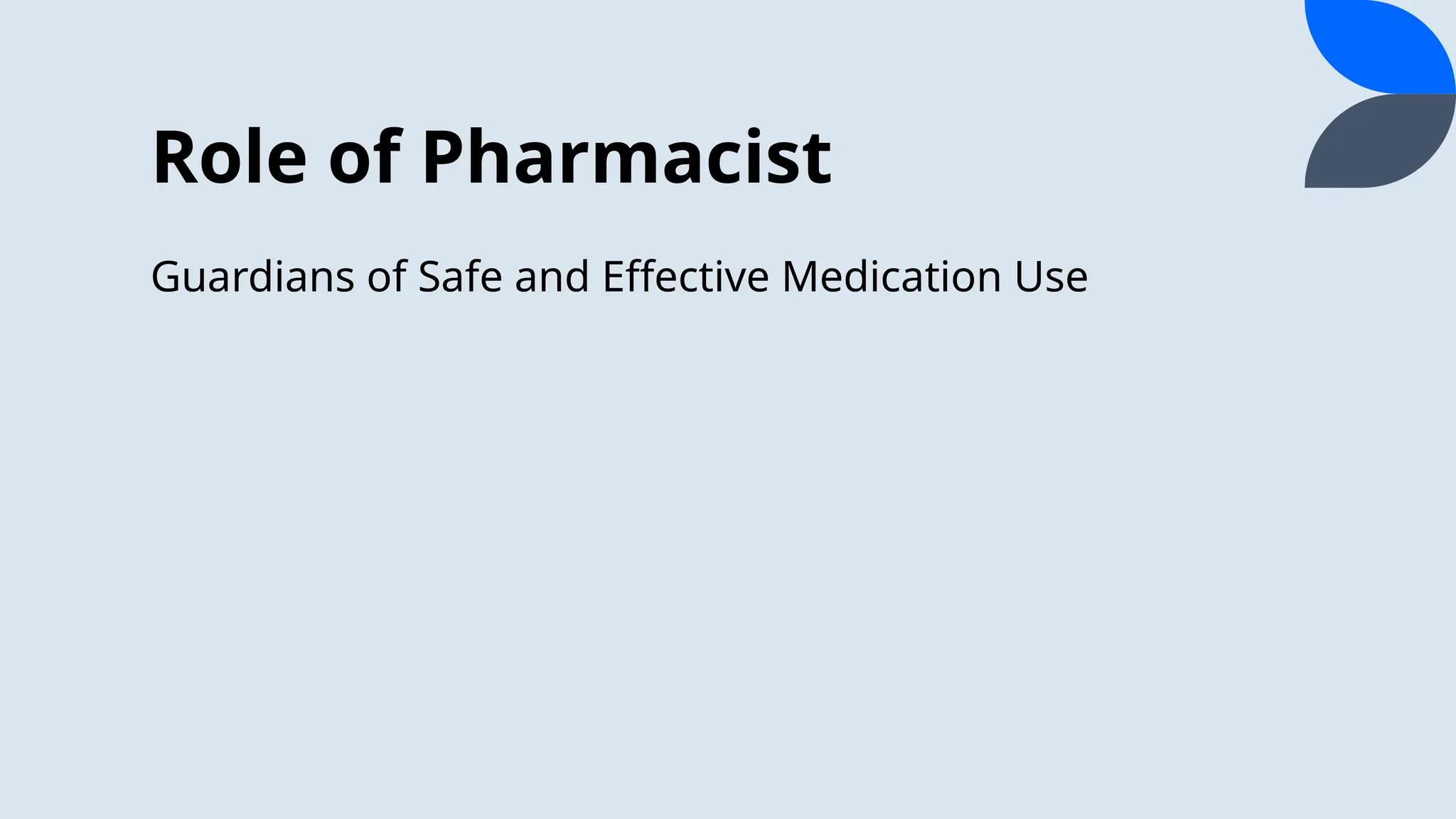 Power poin presentation on Role of Pharmacists.pptx