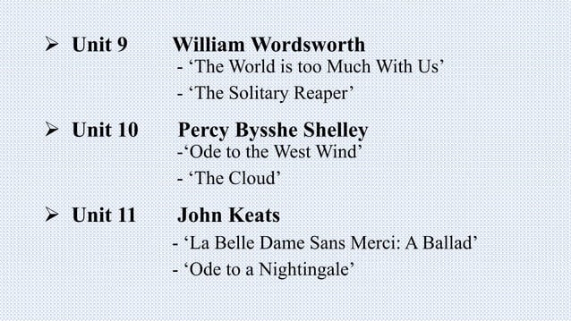 PPT on Romanticism and William Wordsworth | PPT