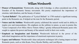 PPT on Romanticism and William Wordsworth | PPT