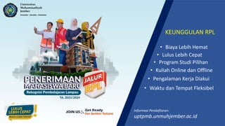 PPT RPL UNTUK MELANJUTKAN TINDAK LANJUT KULIAH | PPTX