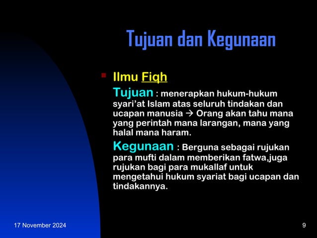 PPT RUANG LINGKUP FIQIH DAN USHUL FIQIH.ppt