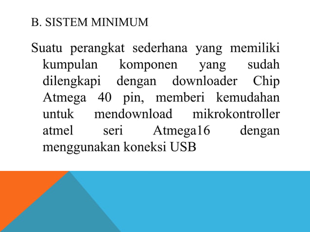 Running led dengan atmega16 | PPTX