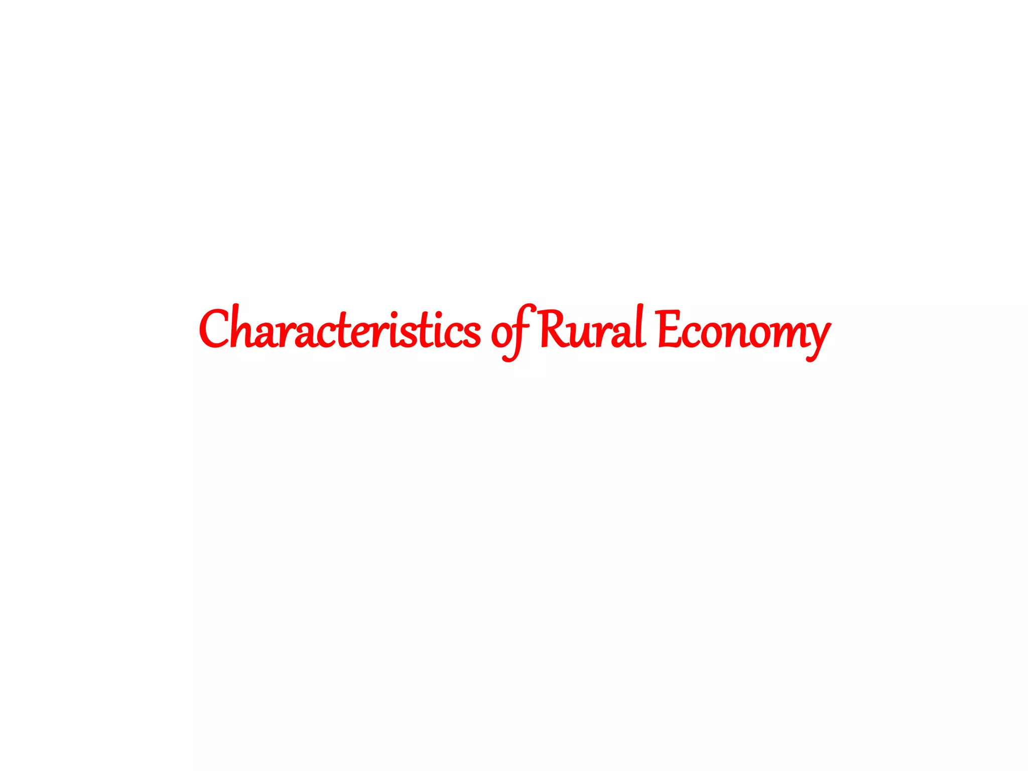 Ppt rural economy dr. b h damji | PPT