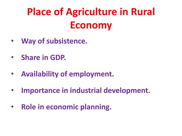 Ppt rural economy dr. b h damji | PPT