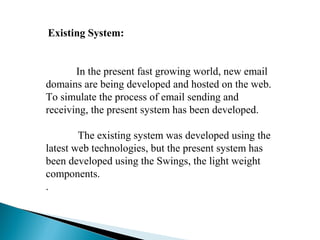 Email Client Server System | PPT | Email | Internet
