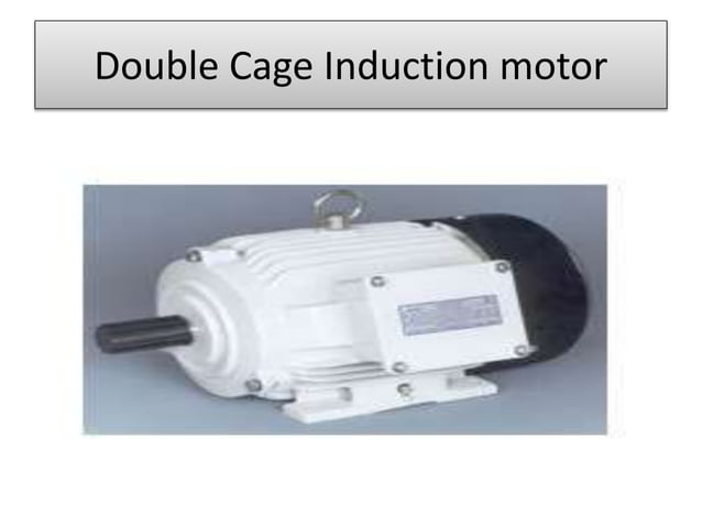 Double Cage Induction motor | PPTX