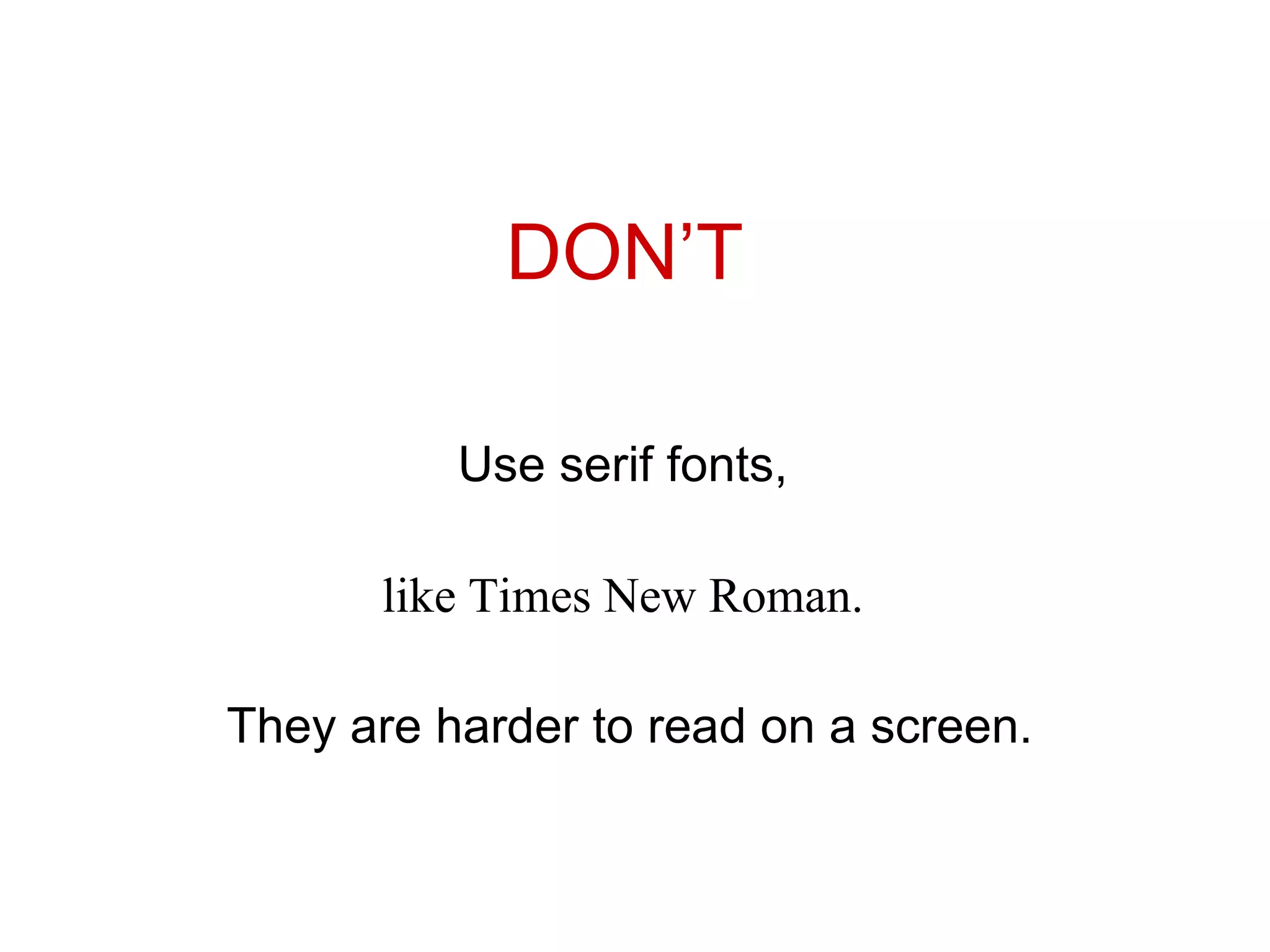 PPTs Dos And Donts | PPT