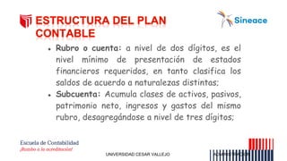 estructura del plan contables | PPTX