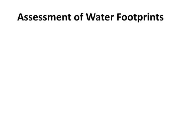 Water Footprint Pak | PPTX