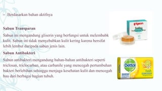 Sabun, Detergen, dan Shampoo (Indonesian Language) | PPTX
