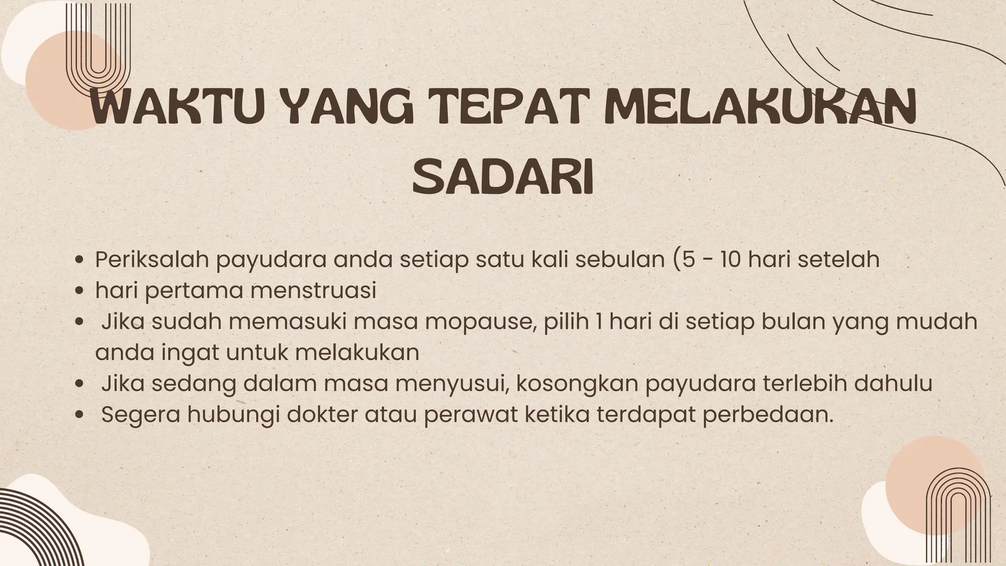 PPT SADARI. sadari sejal dini untuk pencegahan | PDF
