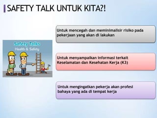 Safety Talk (pentingnya Kesehatan dalam tubuh) | PPTX