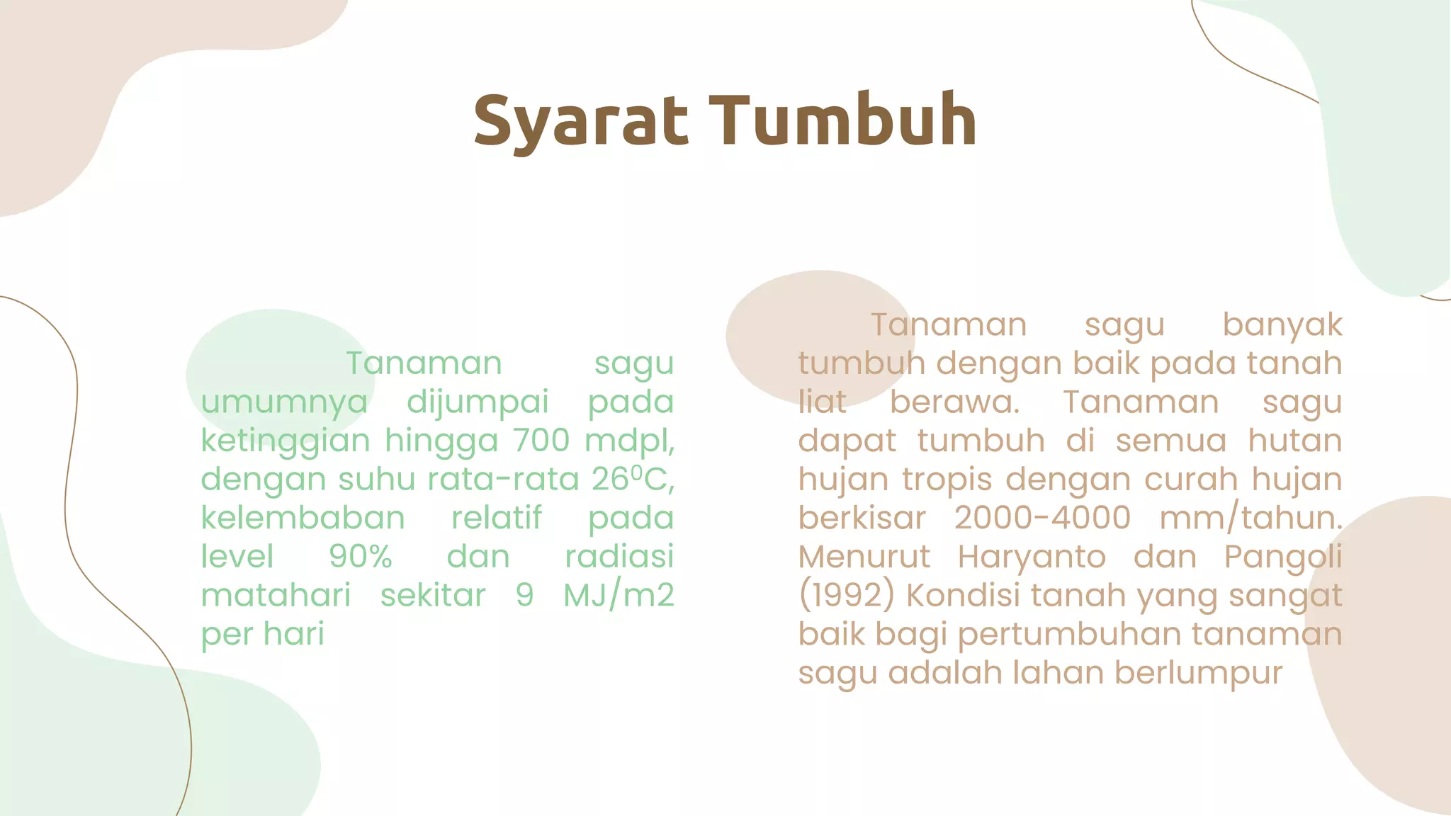 Tanaman Pangan Sagu | PPTX