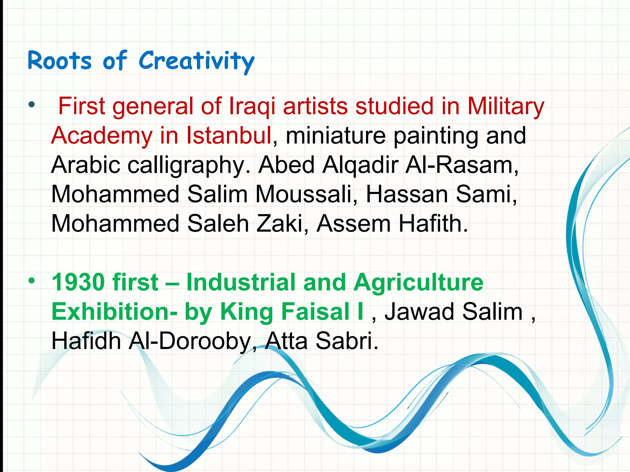 Ppt salam atta sabri modern art in iraq | PPT