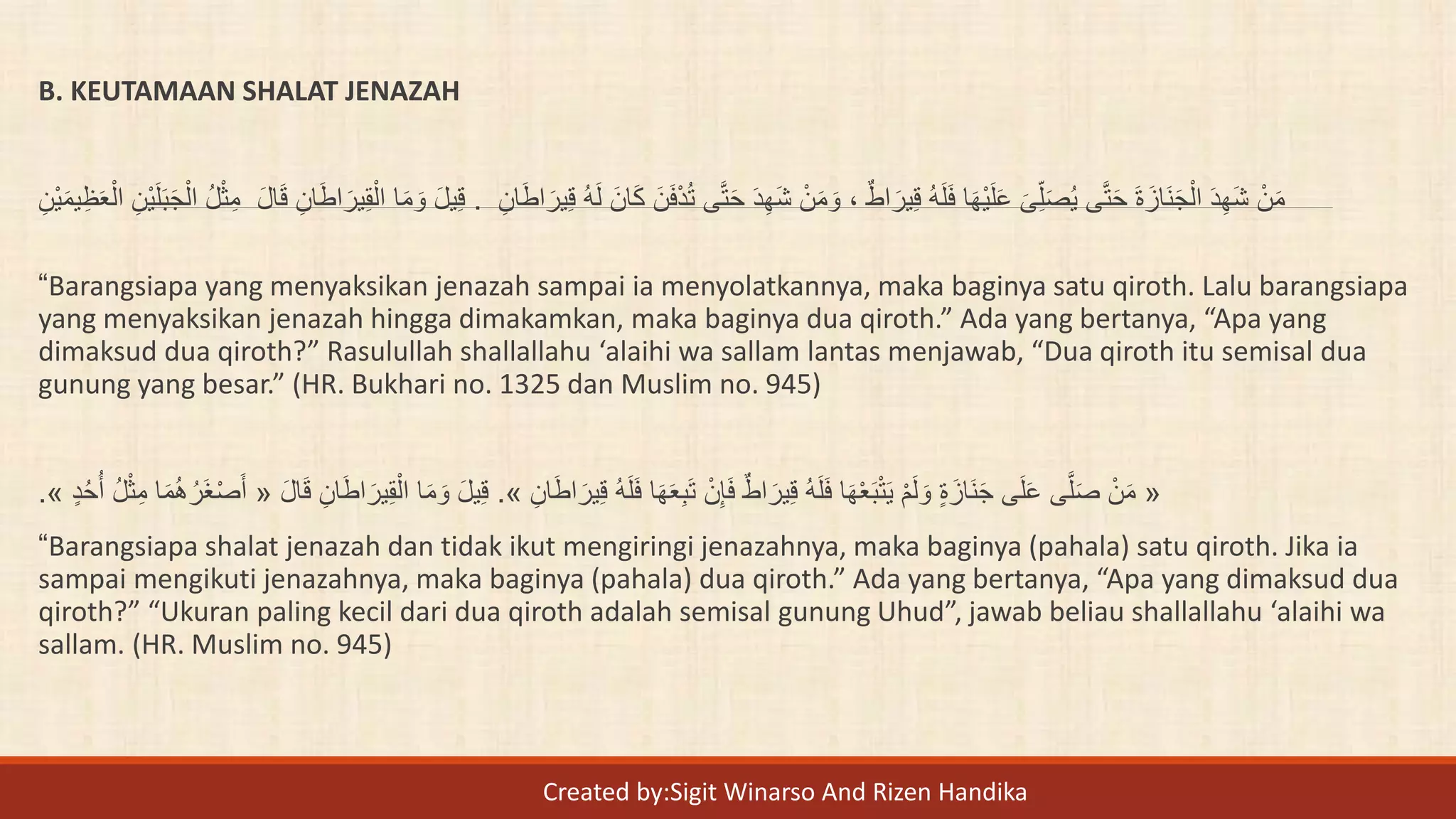 Ppt salat jenazah | PPTX