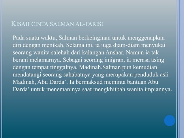 Ppt salman al farisi | PPTX