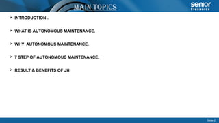 AUTONOMOUS MAINTENANCE .ppt for training x | PPTX