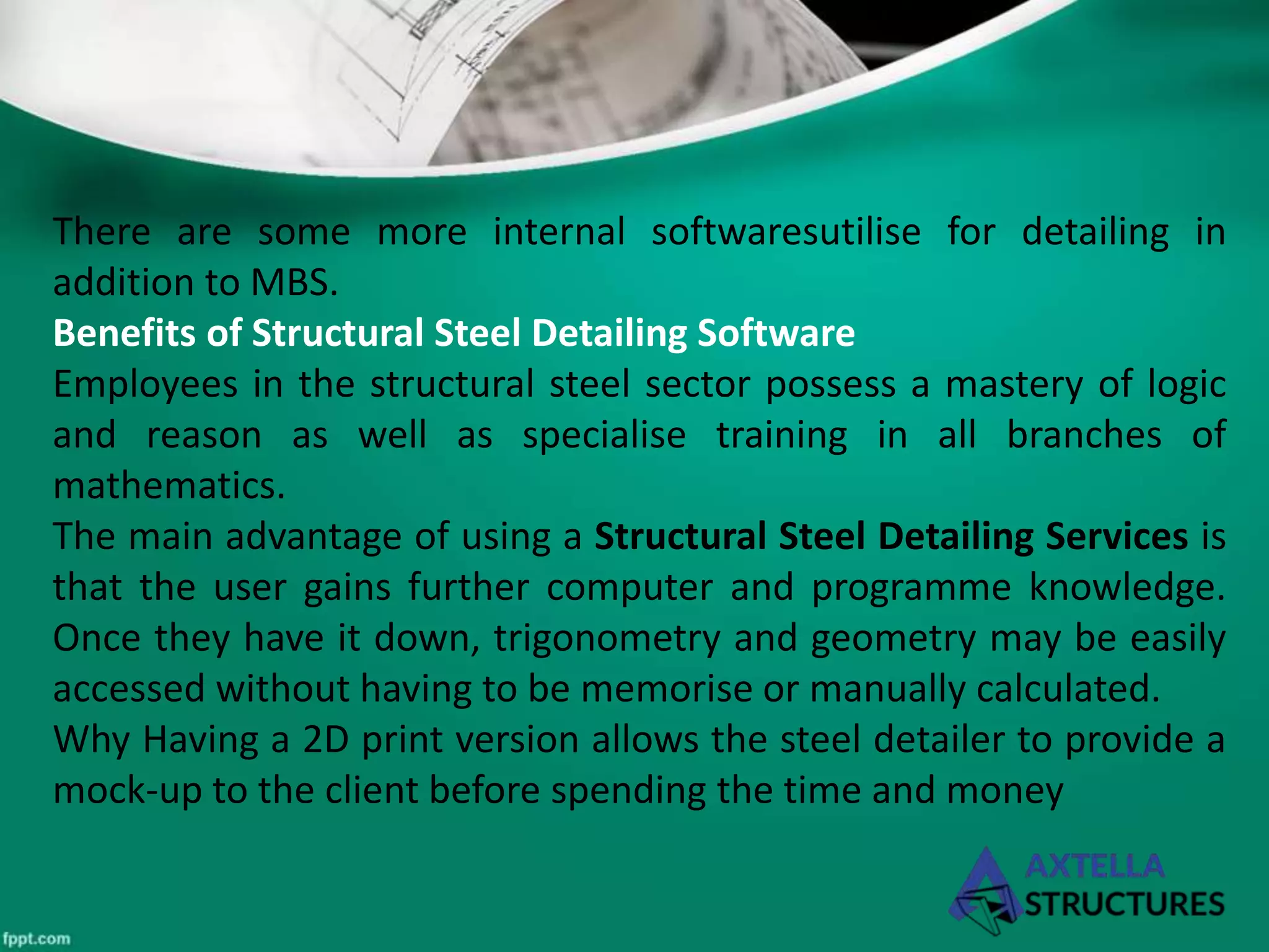 Technology Used in Steel Detailing | PPTX