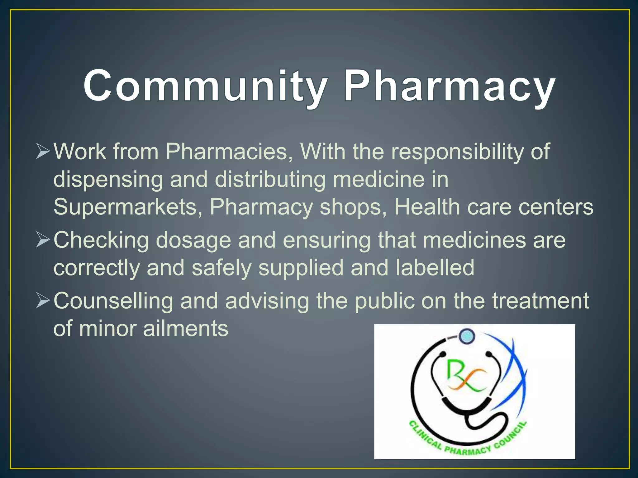 Pharmacist and its role | PPTX