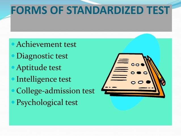 STANDARDIZED AND NON-STANDARDIZED TEST | PPTX