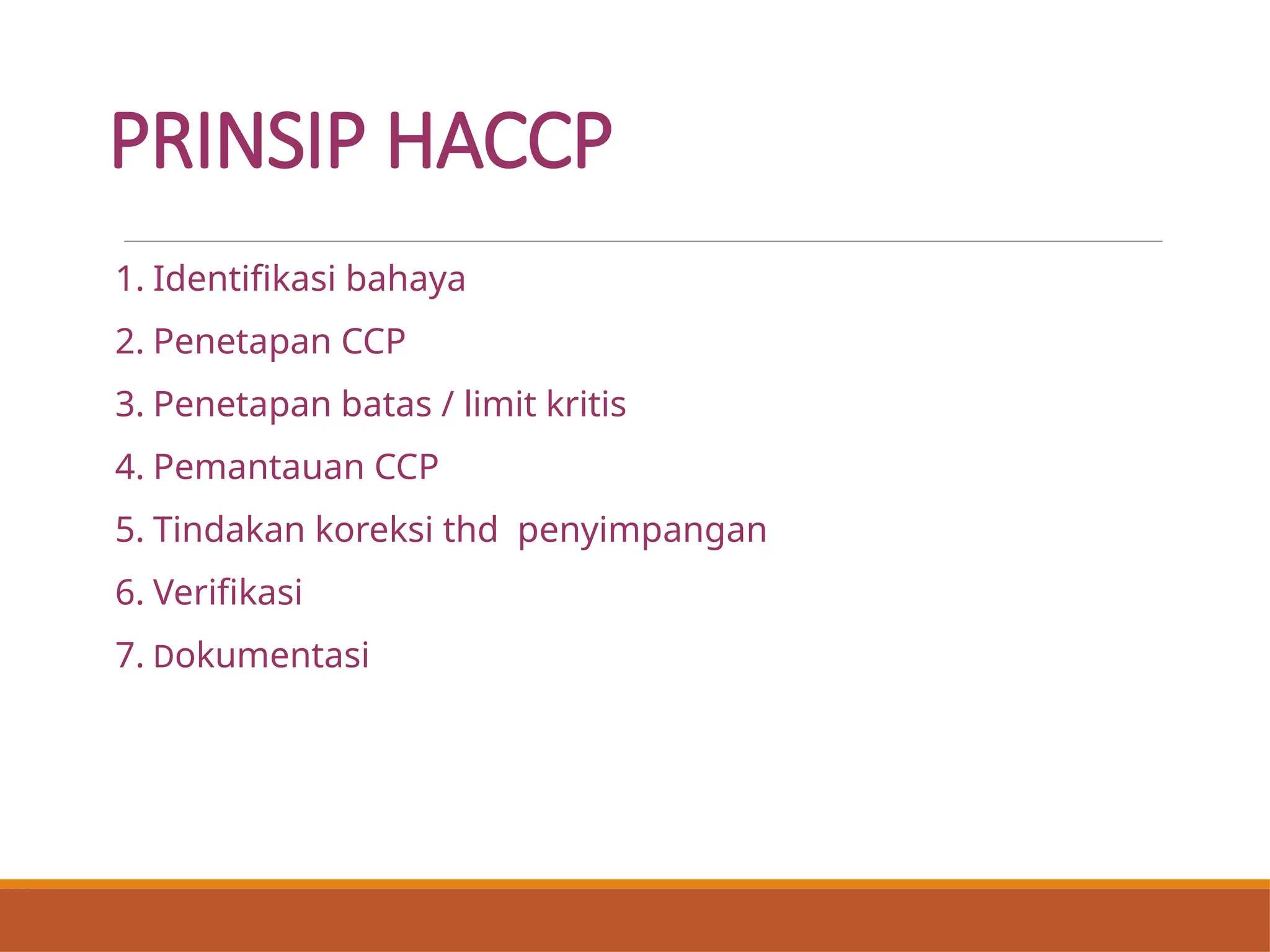 PPT Sanitasi Makanan Hazard Analitic Critical Control Point (HACCP).pptx