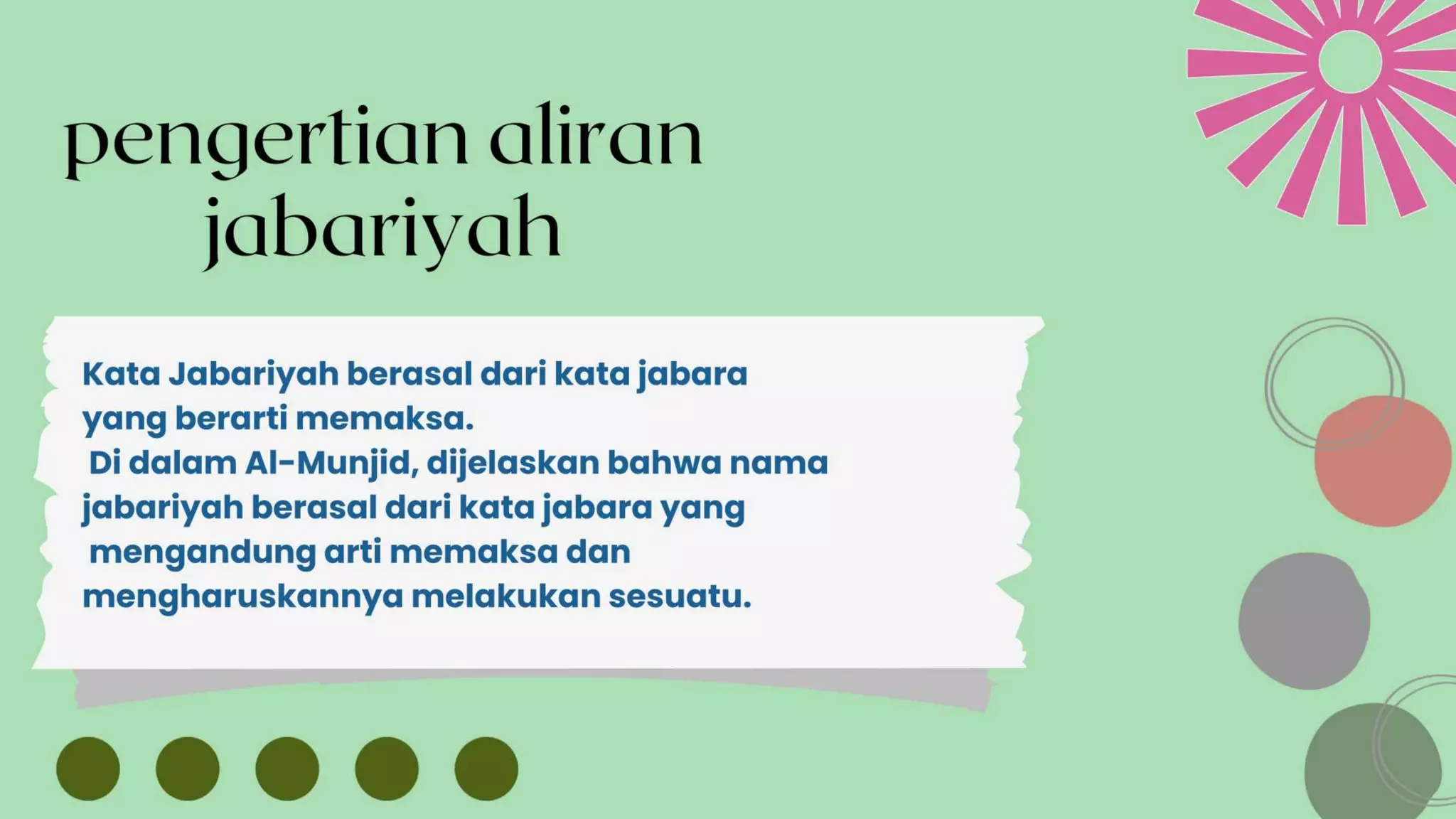 aliran jabariyah | PPTX