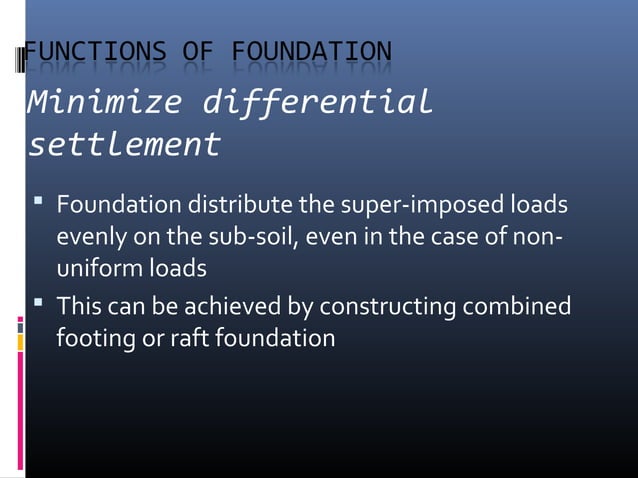 TYPES OF FOUNDATION(PPT) | PPT | Civil Engineering Industry | Industries