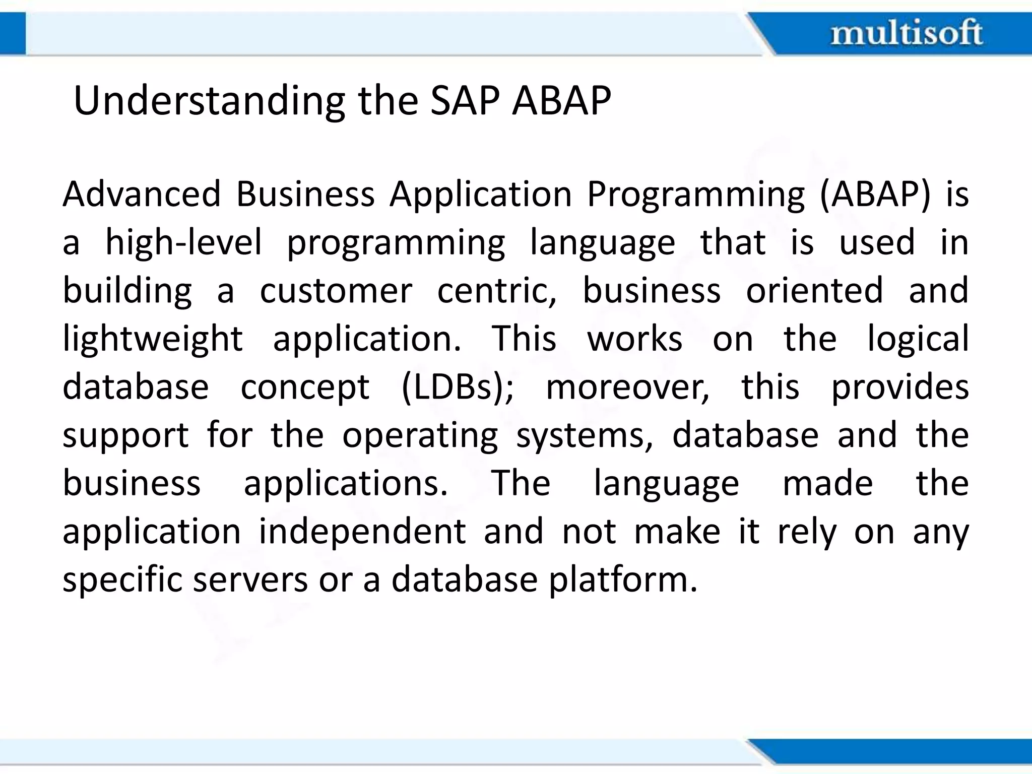 SAP ABAP Online Training | PPT