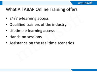 SAP ABAP Online Training | PPT