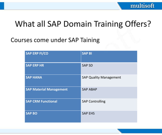 SAP Domain | PPTX | Business | Business and Finance