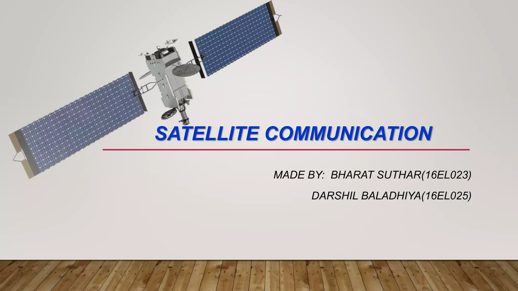 satellite communication PPT 1 | PPT