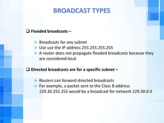 IP addressing and Subnetting PPT | PPTX