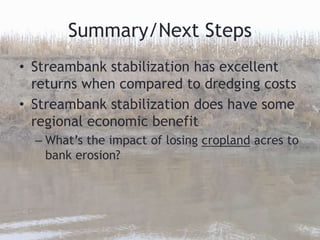 Streambank Stabilization Effectiveness and the Effect of Streambank ...