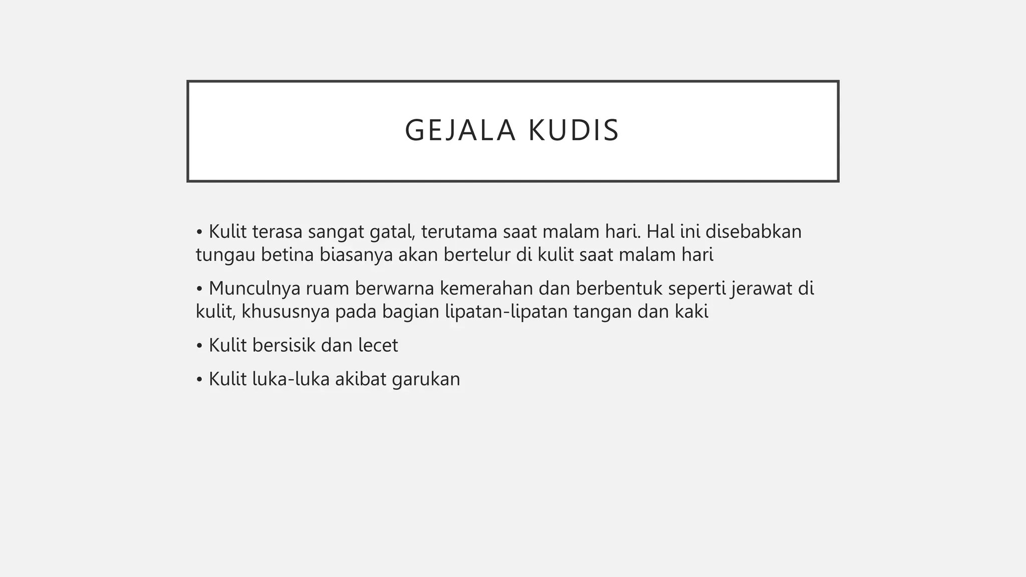 PPT SCABIES KUDIS presentasi smk kesehatan | PPTX