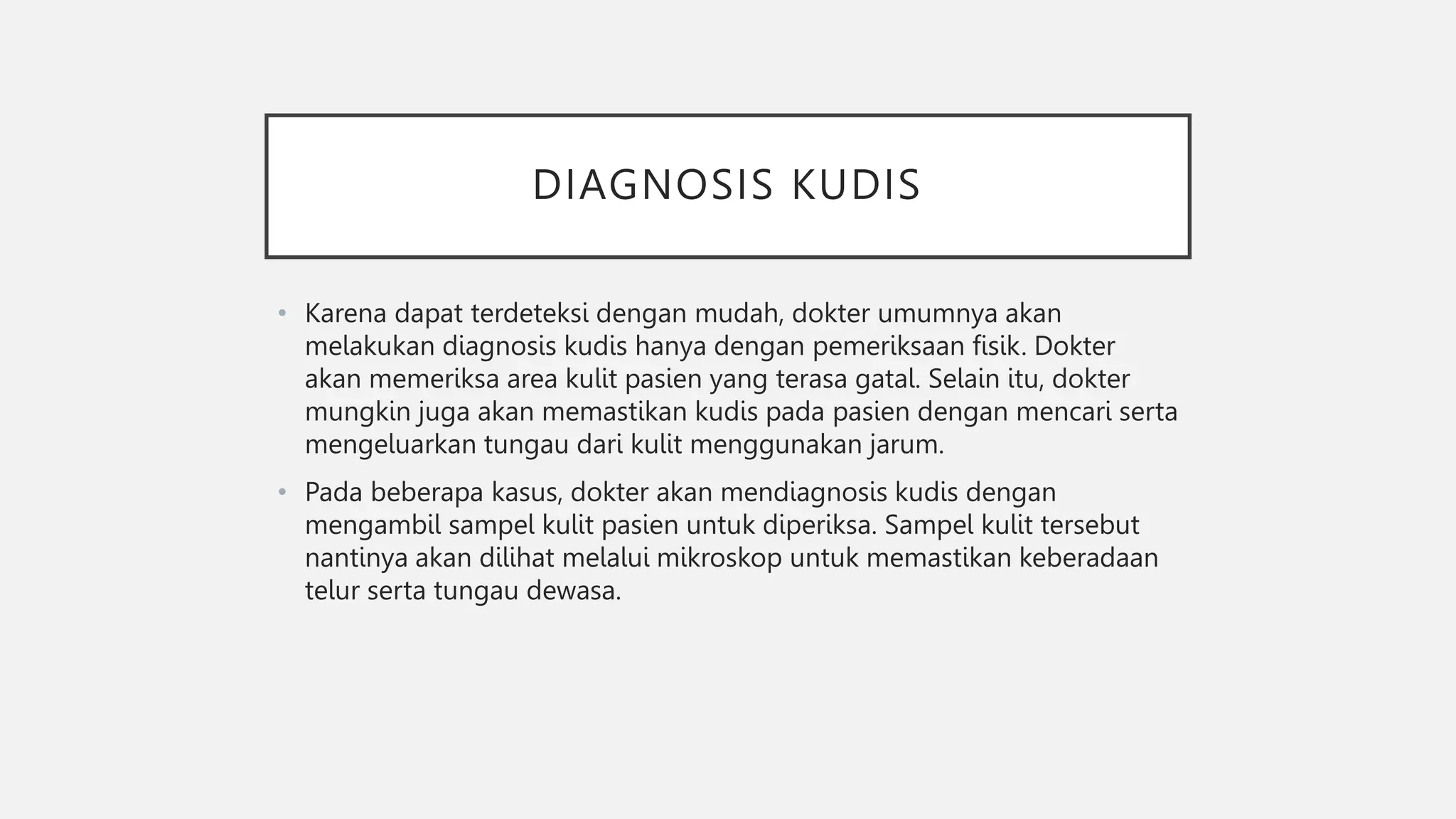 PPT SCABIES KUDIS presentasi smk kesehatan | PPTX