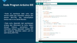 Monitoring Ambinet ruang server menggunakan sensor LM35 dan BH1750 ...