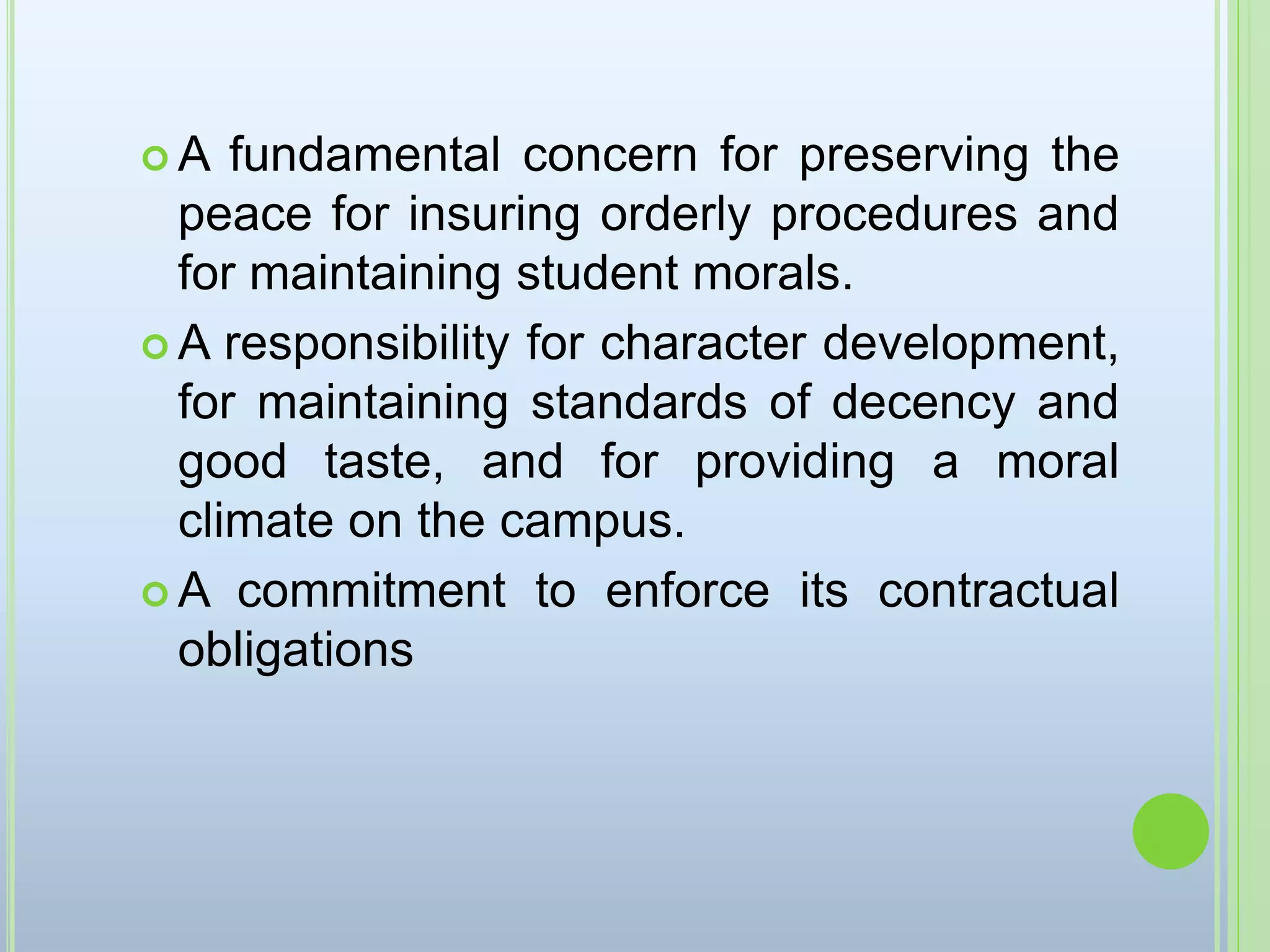 Student Disciplinary Procedures in Private Schools/ Institutions ...