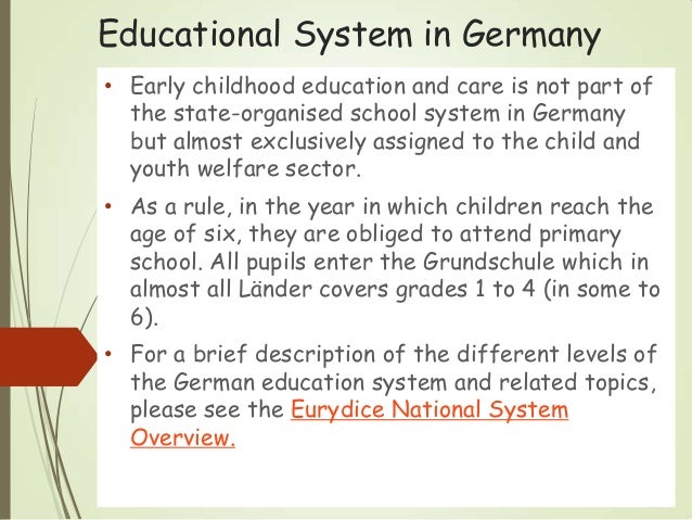 Educational System in Germany and Rhineland-Palatinate