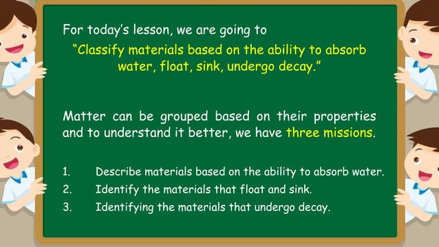 PPT SCIENCE4 - Q1.pptx classification of materials that are porous and ...