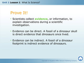 Unit 1 lesson 1 What is Science | PPT