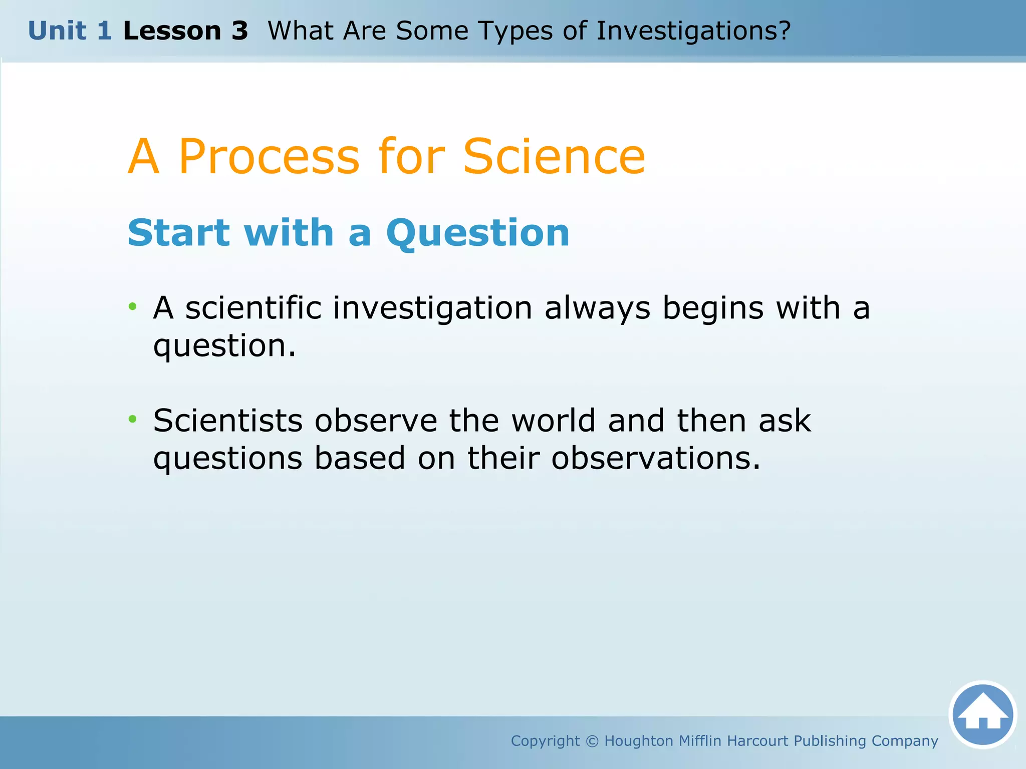 Ppt science u1 lesson 3 (types of investigation) | PPT