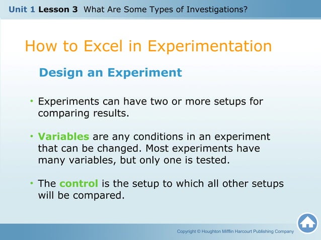 Ppt science u1 lesson 3 (types of investigation) | PPT