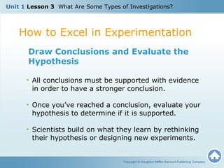 Ppt science u1 lesson 3 (types of investigation) | PPT