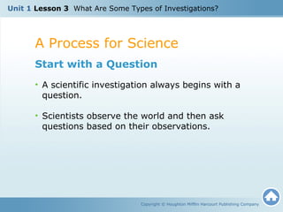 Ppt science u1 lesson 3 (types of investigation) | PPT