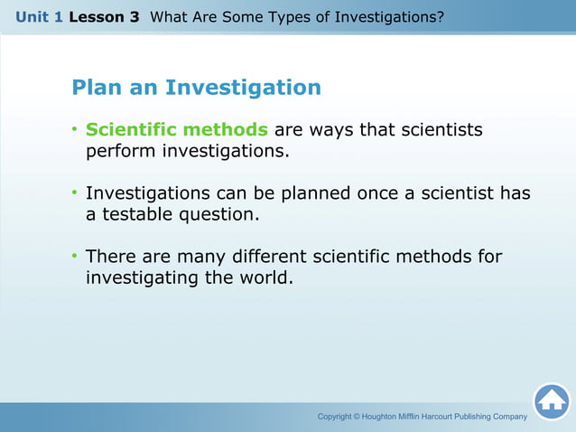 Ppt science u1 lesson 3 (types of investigation) | PPT | Science