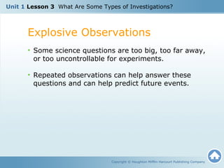 Ppt science u1 lesson 3 (types of investigation) | PPT