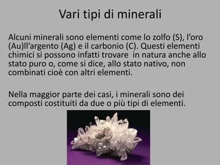 I minerali | PPTX