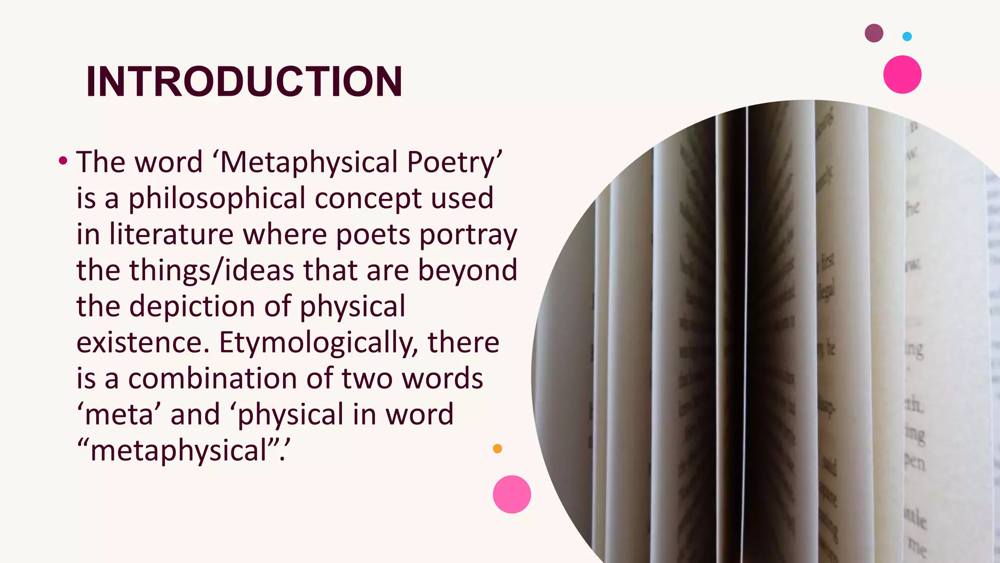 Metaphysical Poetry | PPTX