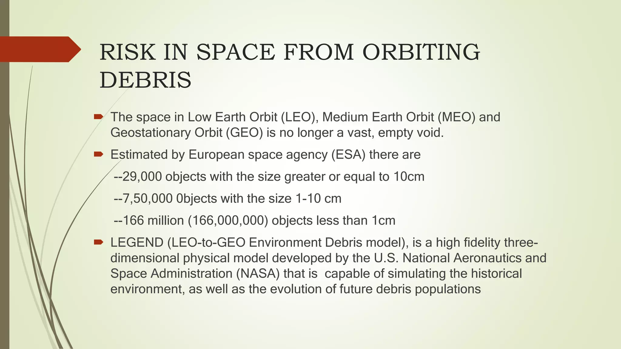 space debris management | PPTX