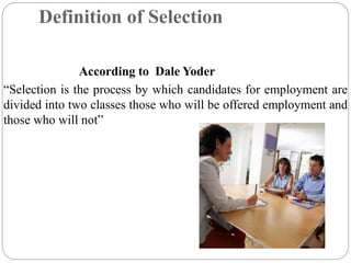 RECRUITMENT AND SELECTION OF SALES FORCES | PPTX